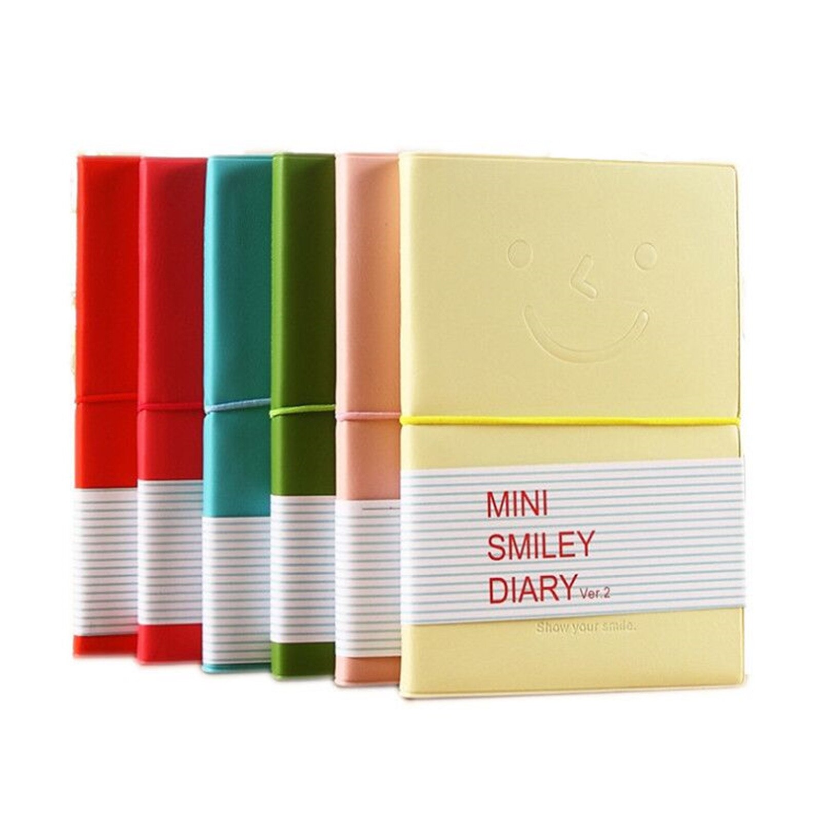 5Pcs Mini Smiley Dagboek Kawaii Notebook Journal M... – Grandado