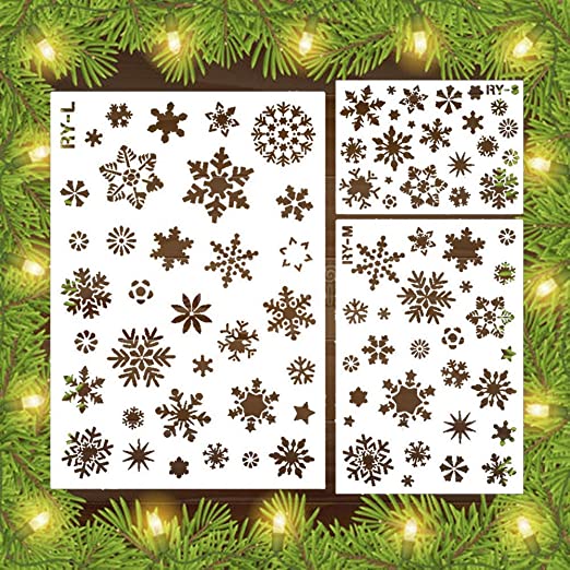 S M L snowflake winter Christmas DIY snowflake tem... – Vicedeal