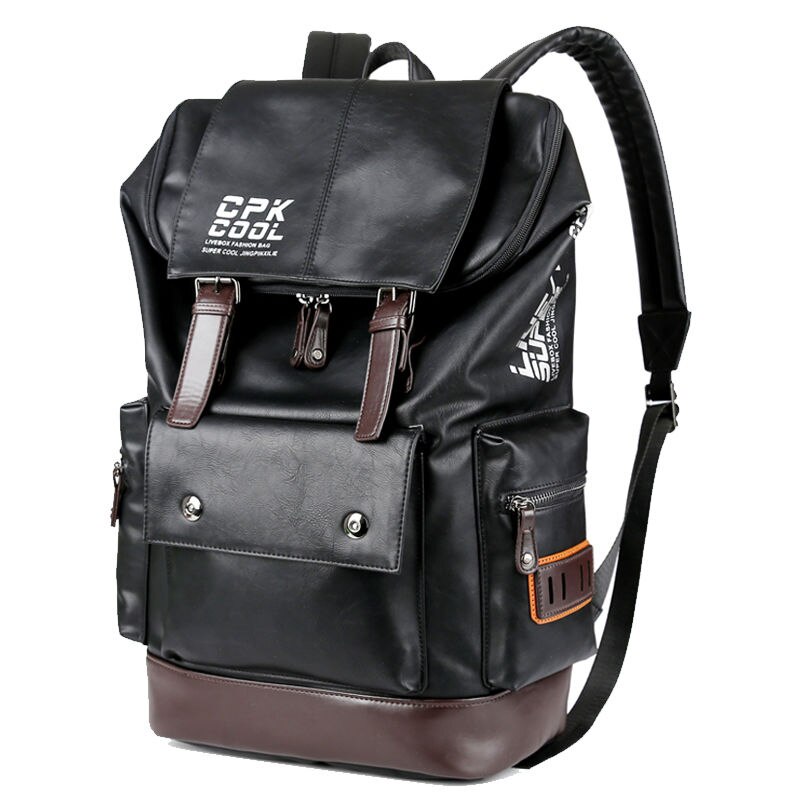Pu Leather Backpacks Vintage Notebook Laptop Backp... – Vicedeal