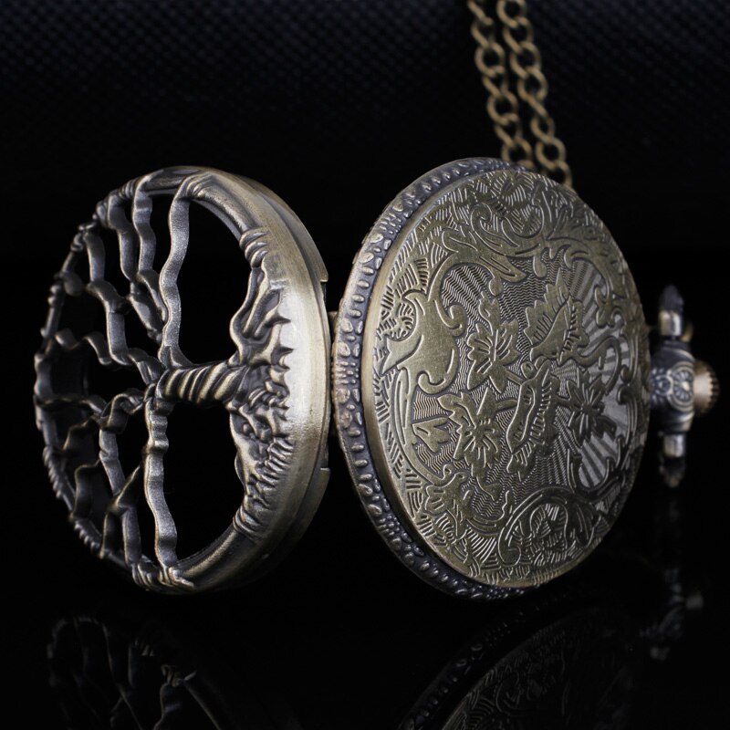 Steampunk Retro Bronze Hollow Tree of Life Quartz ... – Grandado