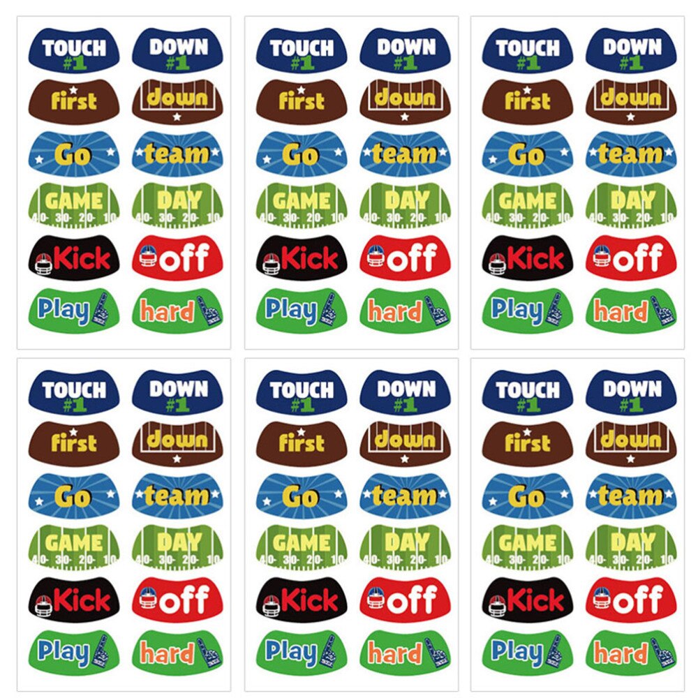 10pcs Rugby Game Face Tattoos Stickers Football Ga... – Grandado