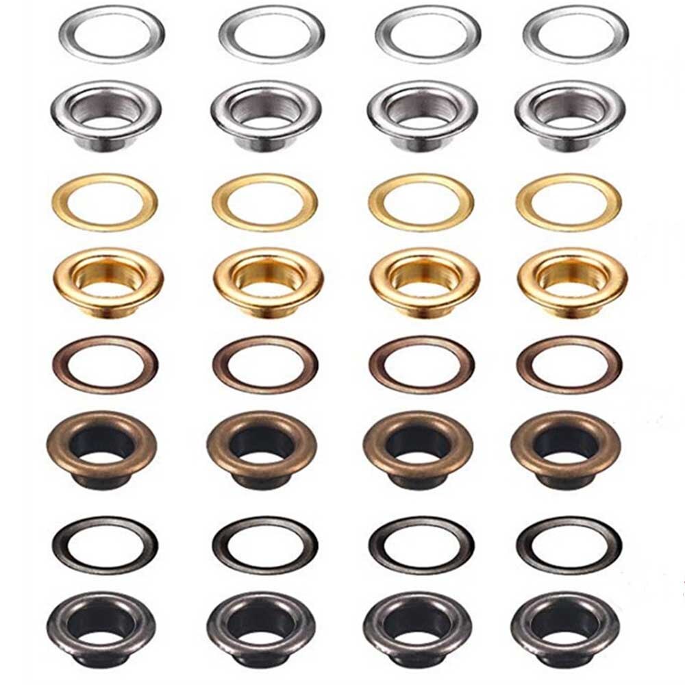 200 set 4 colors Scrapbook Eyelet 6mm Metal Eyelet... – Vicedeal