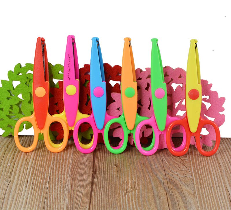 10Pcs/Lot Safety Curved Patterns Shaped Scissors E... – Grandado