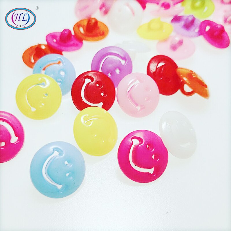 HL 30/50/100pcs 15mm Mix color cute smile children... – Grandado