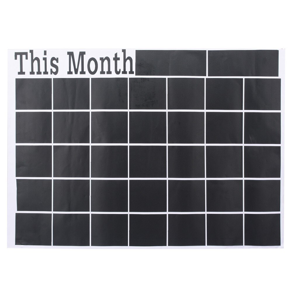1pc Removable Monthly Chalkboard Plan Chalk Board ... – Grandado