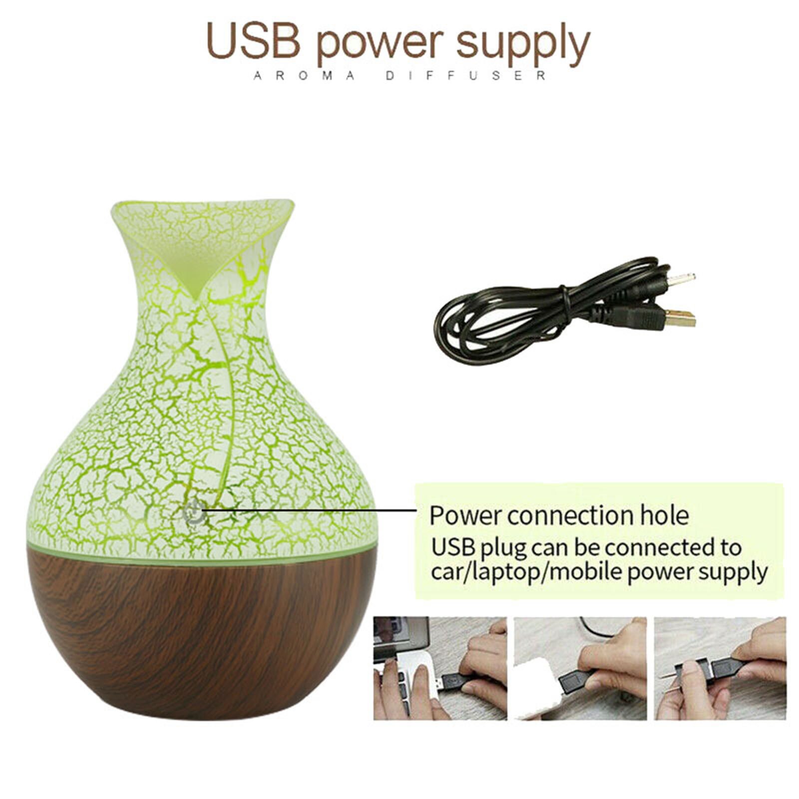 130ml LED Essential Oil Diffuser Humidifier Aromat... – Vicedeal