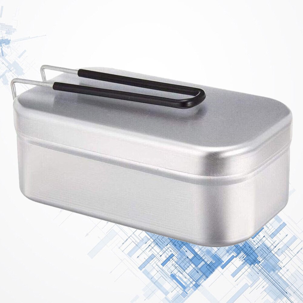 Aluminum Tin with Lid Food Container Lunch Mess Ti... – Vicedeal