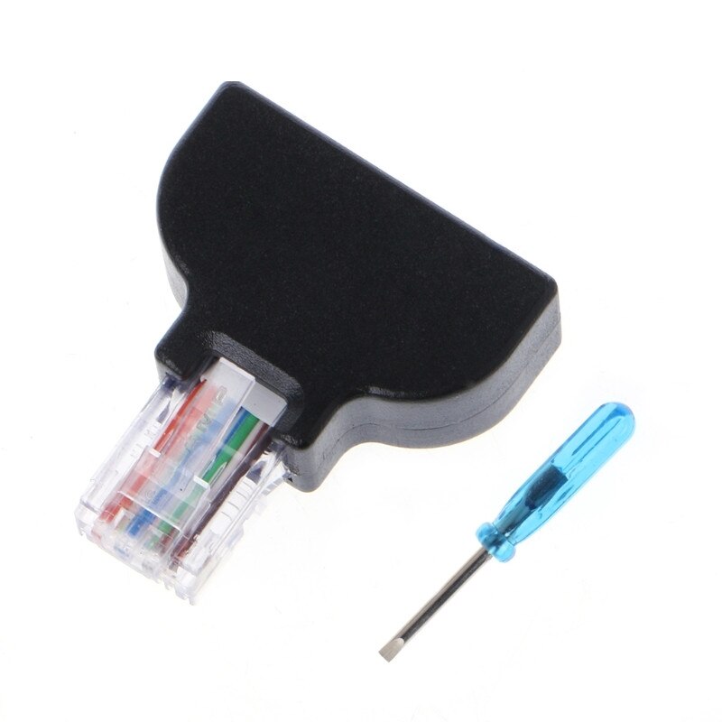 RJ45 Ethernet Male To 8 Pin AV Terminal Screw Adap... – Grandado