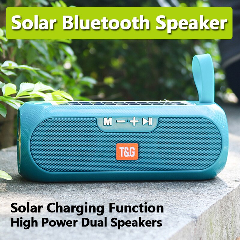 Solar Wireless Bluetooth Speaker Bass 10W Loudspea... – Vicedeal