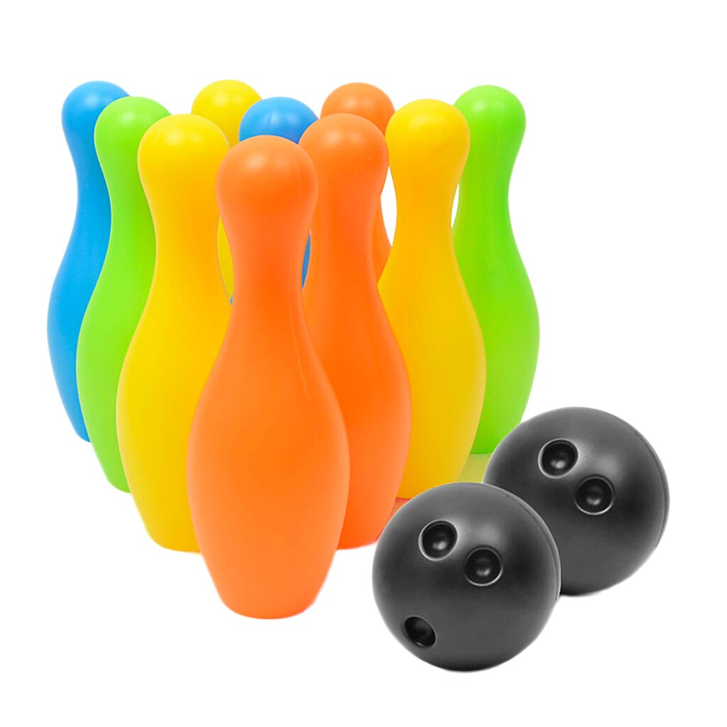12pcs/set Plastic Mini Bowling Ball Pins Sport Toy... – Grandado
