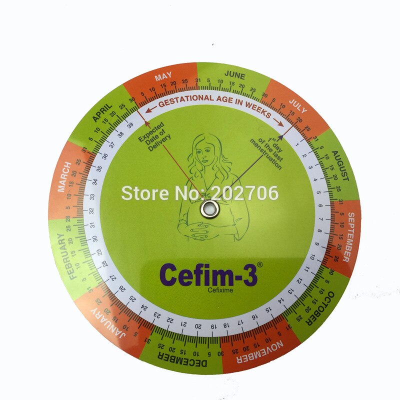 Gestation Calculator wheel pregnancy goniometer ex... – Grandado