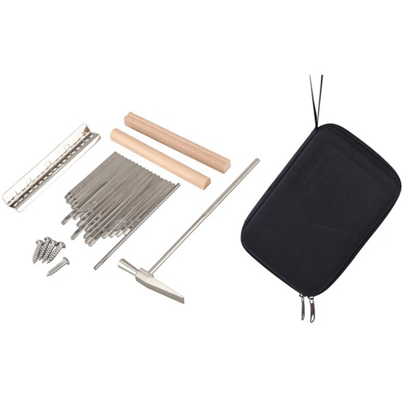 17 Keys Kalimba Thumb Finger Piano DIY Keys+Bridge... – Grandado