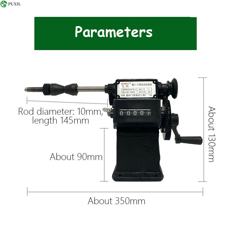 Dual-use Manual Winder, Manual Winding Counter, 0-... – Vicedeal