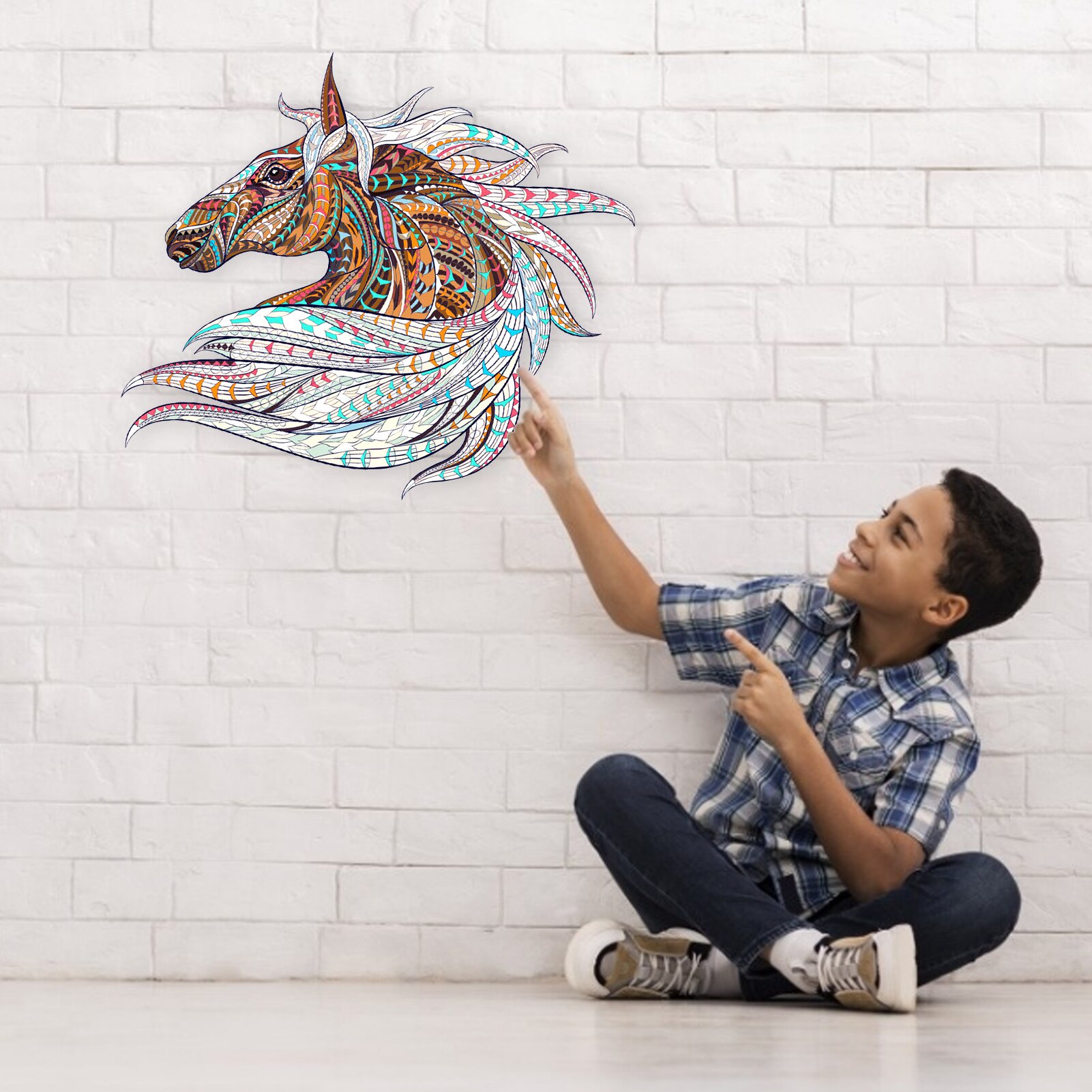 Horse Jigsaw Puzzles Colorful Unique Animal Shape ... – Grandado