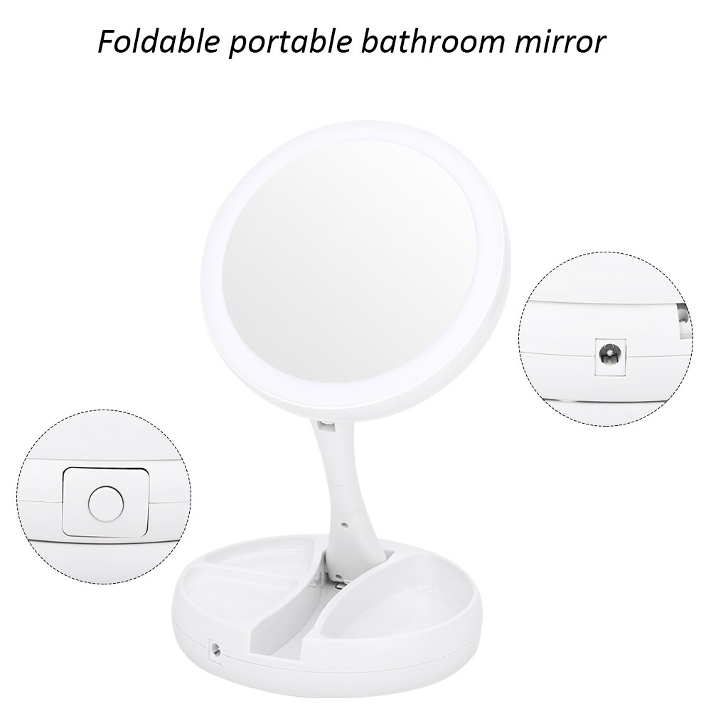 Foldable USB Charging or Battery Led Mirror Makeup... – Grandado