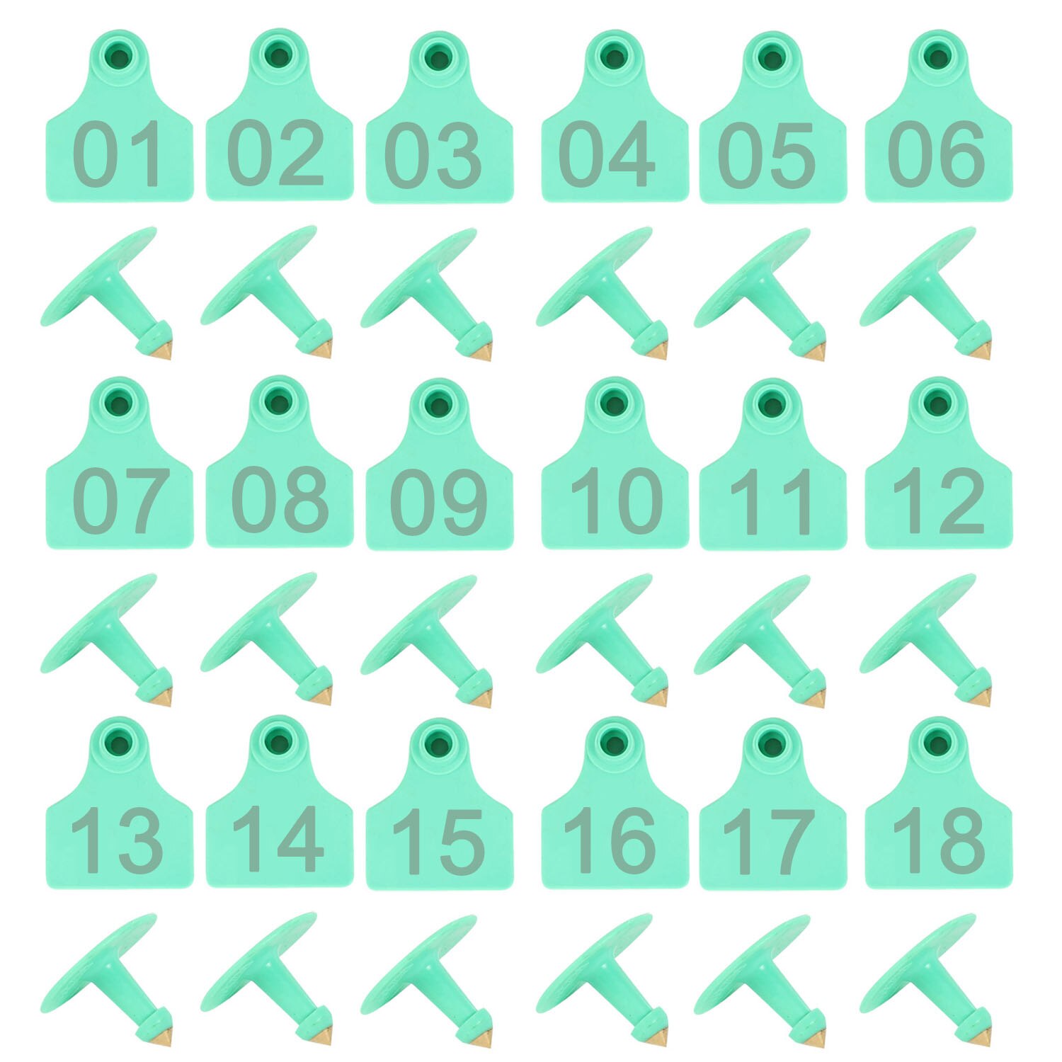 100 Set Soft TPU Animals Livestock Pig Ear Tags Id... – Vicedeal