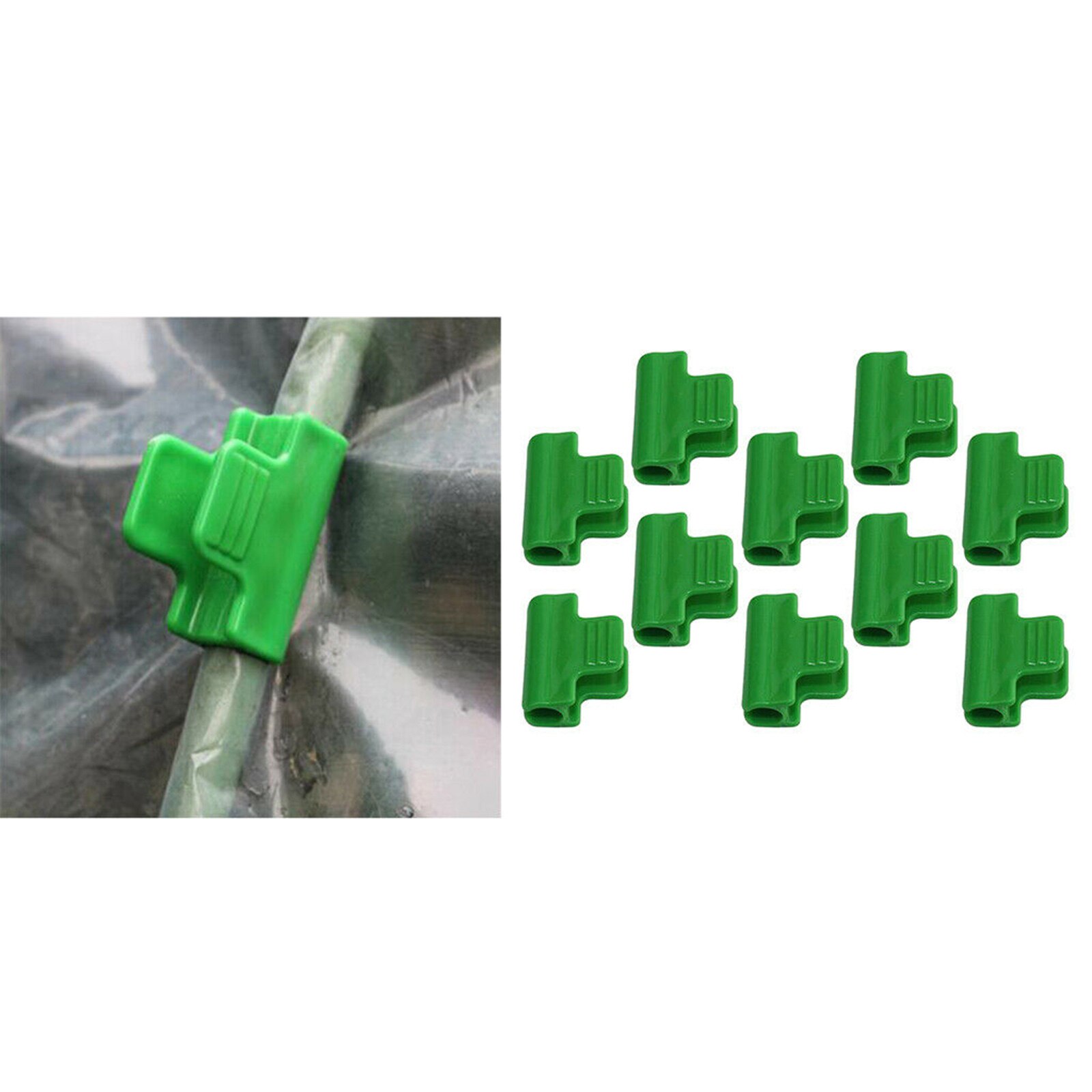 10/12/20pcs Plastic Green Fixed Clips Greenhouse F... – Grandado
