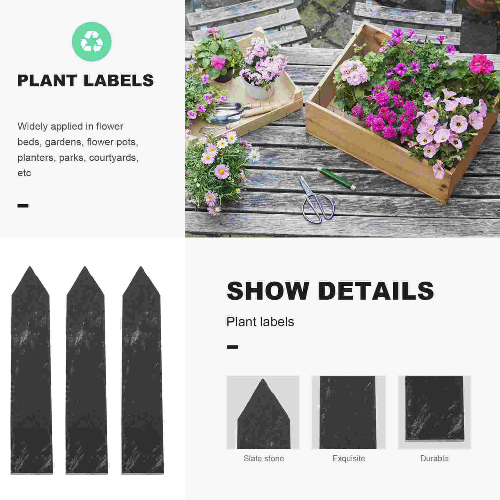10pcs Slate Plant Labels Garden Supplies Fruit Tre... – Grandado