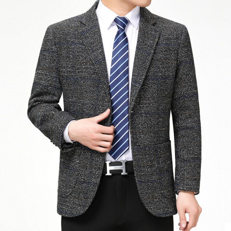 Mens Brand Blazer Britse Stijl Casual Slim Fit Pak... – Vicedeal