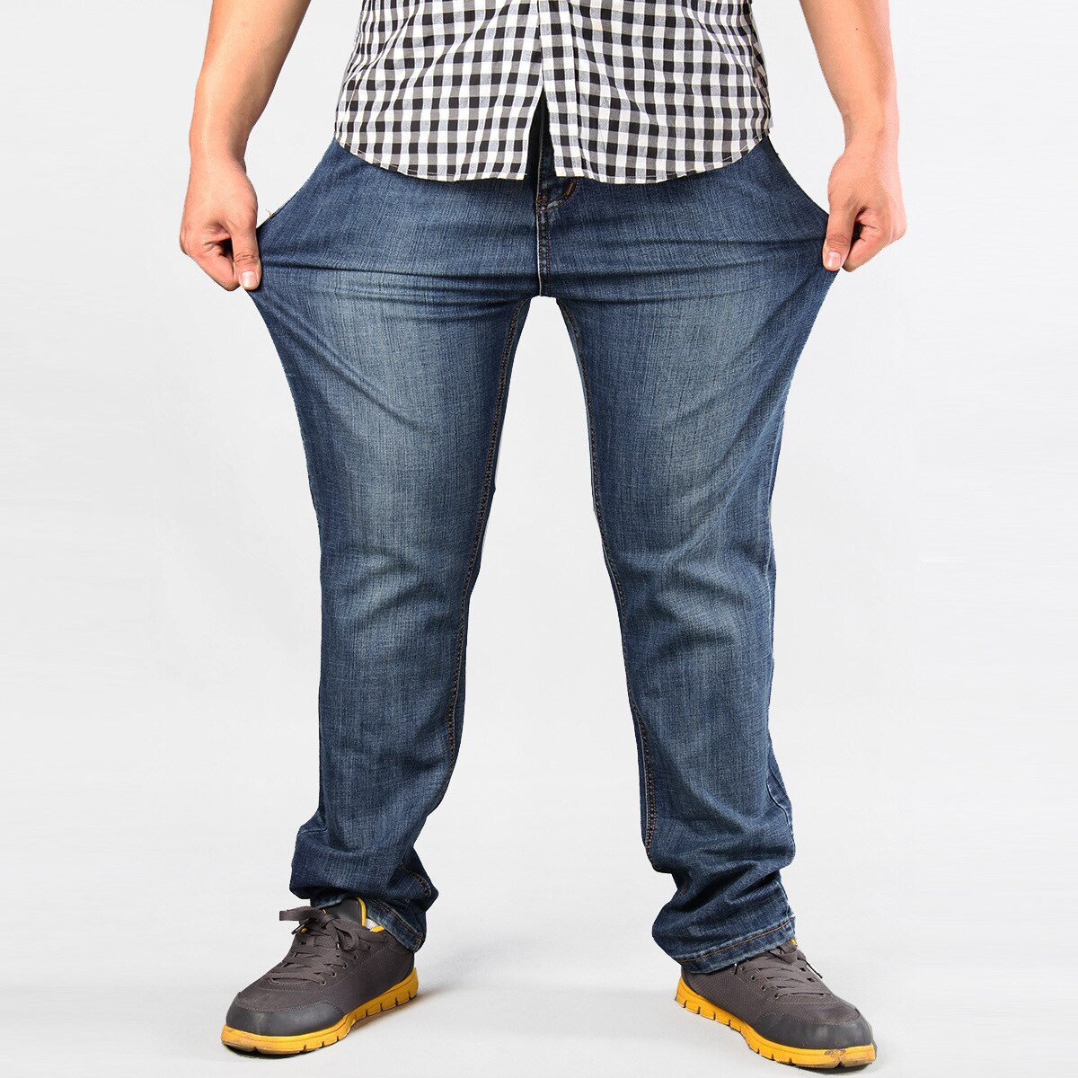 plus size fat jeans, high waist, fat jeans, big je... – Grandado