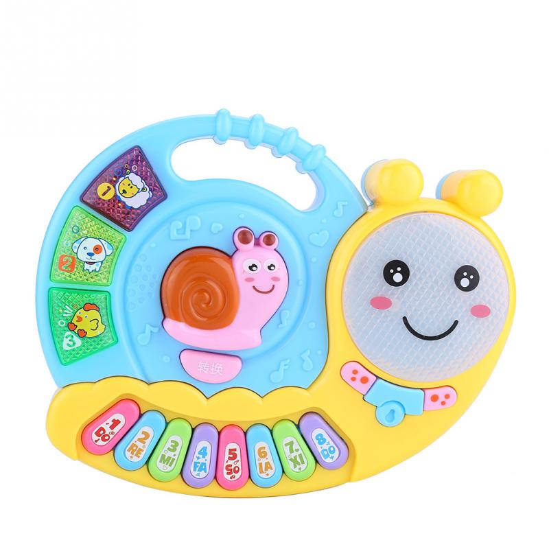 Baby Kids Musical Educational Animal Snail Piano T... – Grandado