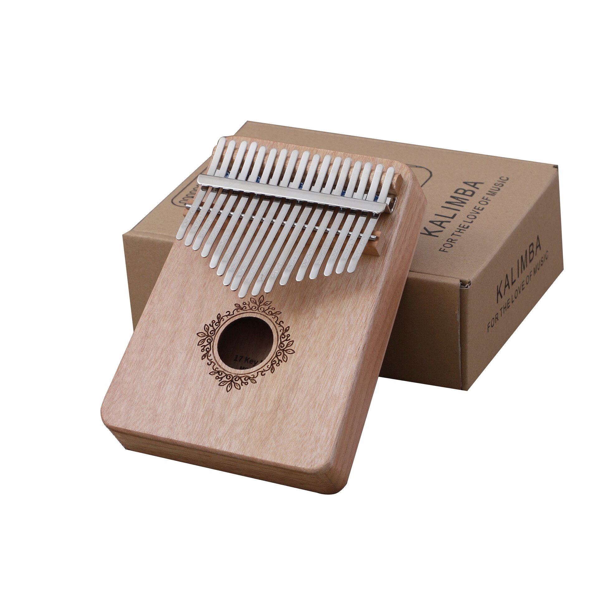 17 Keys Kalimba Thumb Piano Wood Mbira Body Musica... – Grandado