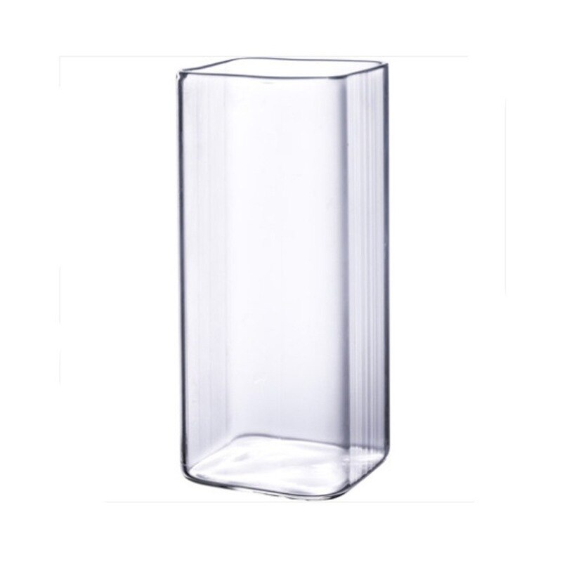 Breif Transparent Borosilicate Glass Cup Rectangle... – Vicedeal