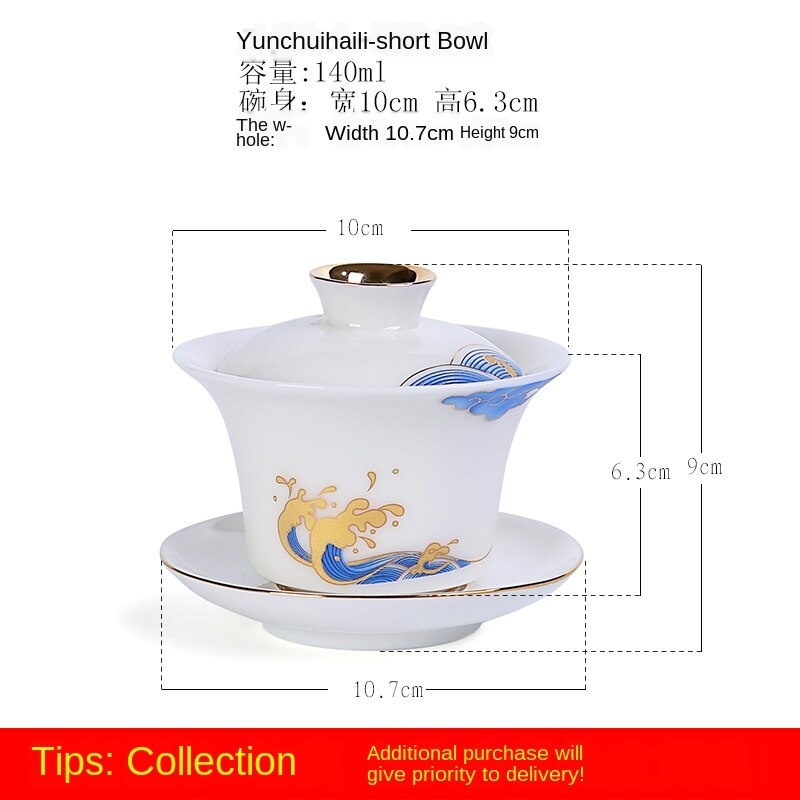 White Ceramic Teapot Hand-made Jade Porcelain Teap... – Vicedeal