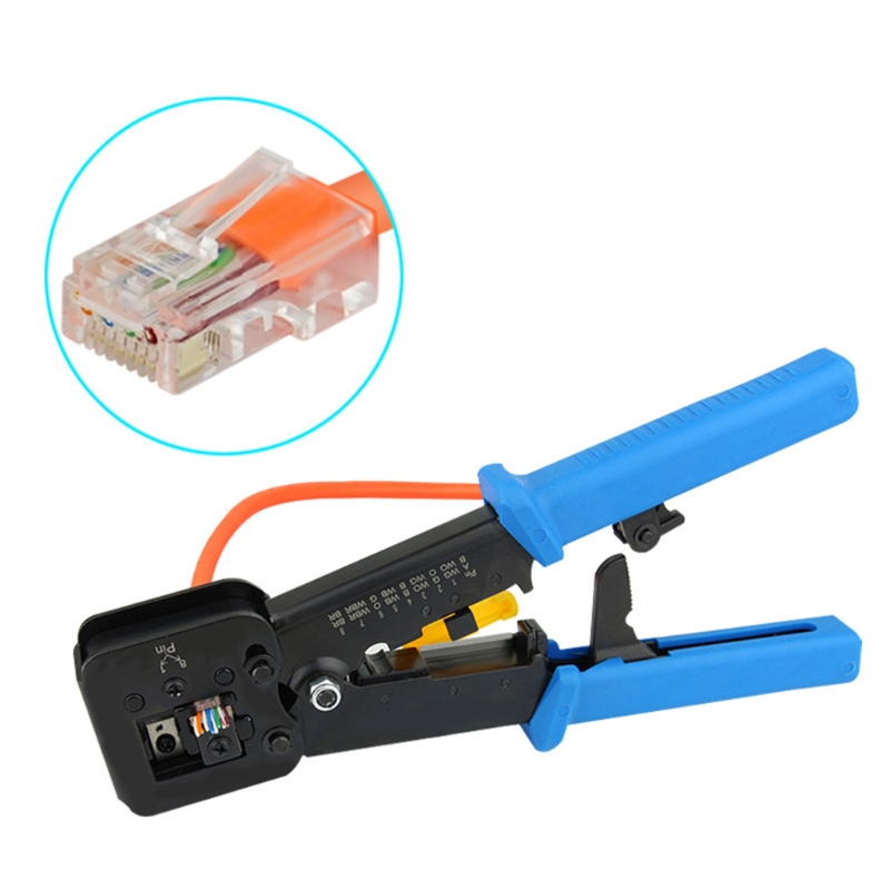 RJ45 Crimp Tool Pass Through Cutter for Cat6 Cat5 ... – Grandado