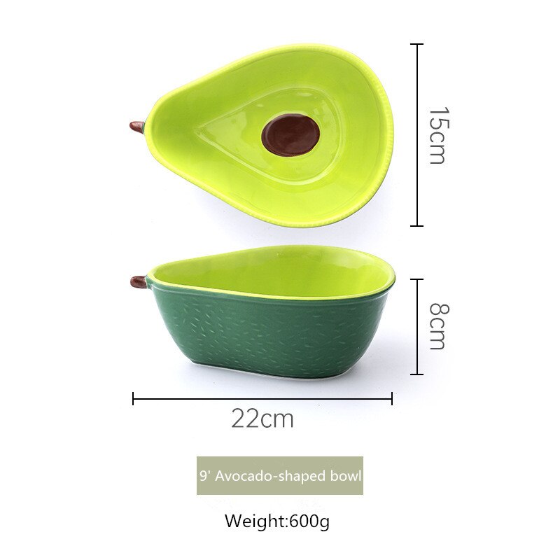 Avocado Plate Cute Ceramic Tableware Household Dis... – Vicedeal
