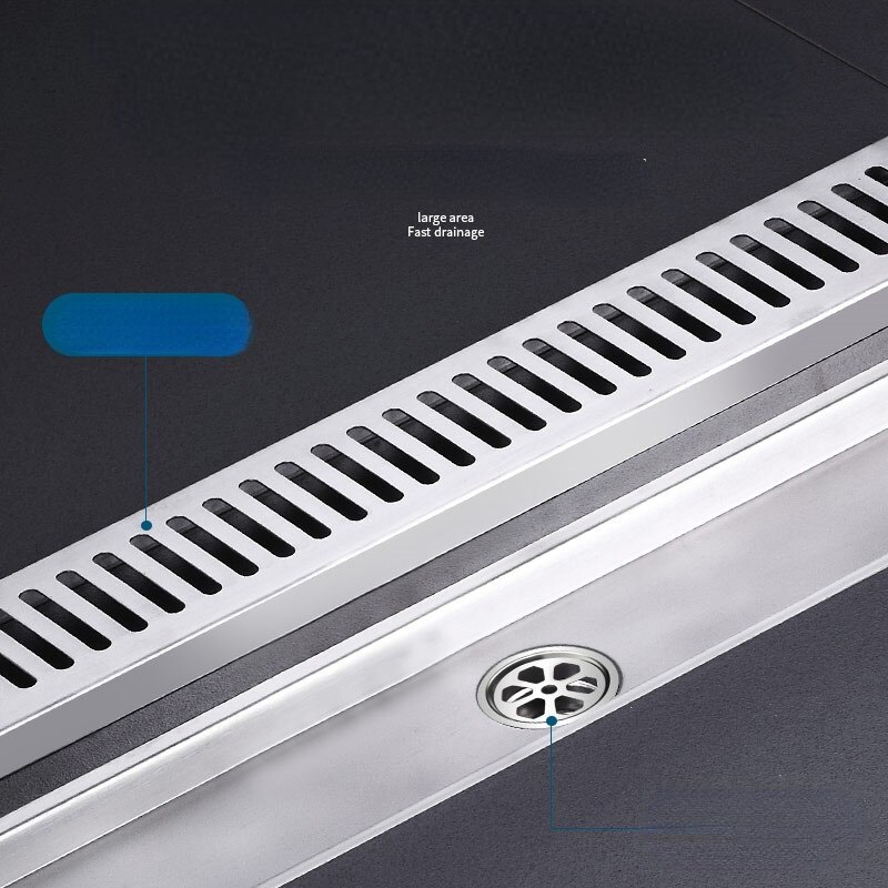 Stainless steel Long Square shower floor drain cov... – Vicedeal