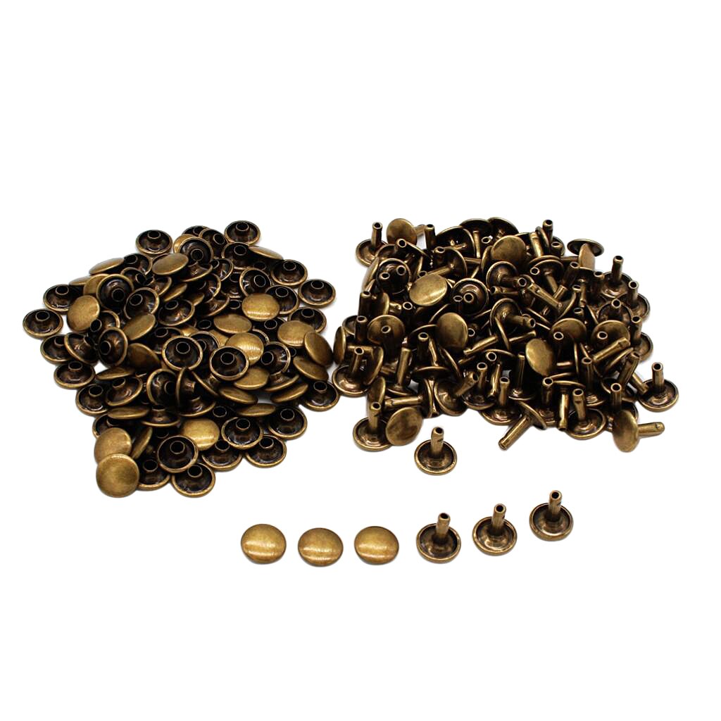 Remaches de cuero de doble cara, Metal Tubular de ... – Grandado