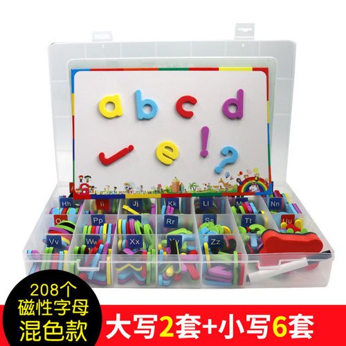 Magnetische Letters 104/208 Pcs Hoofdletters klein... – Grandado