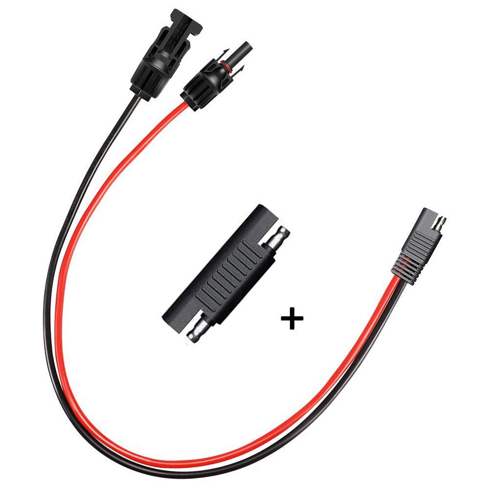 Solar Panel Connector to SAE Adapter 10AWG Cable C... – Grandado