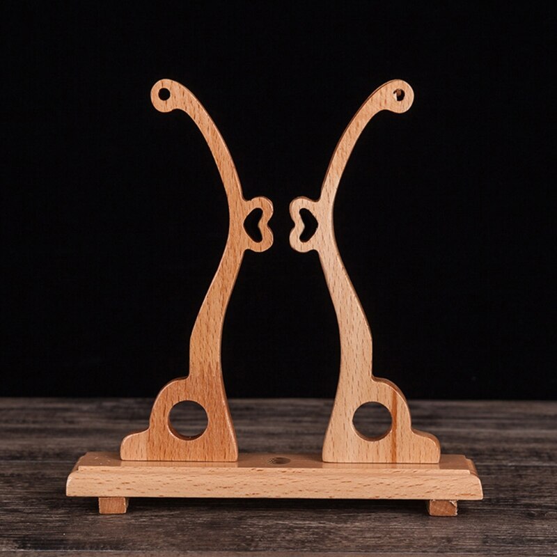 Chinese Hand Fan Stand Hout Stevige Ronde Fan Disp... – Grandado