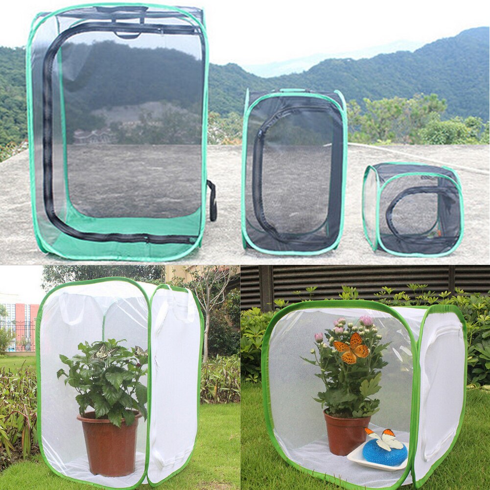 Foldable Mesh Nest Breeding Cage Insect Butterfly Insect Mesh Enclosure ...