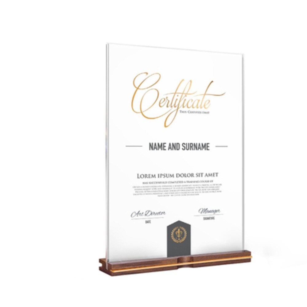 Foto Acryl Foto S Certificaat Kamp A4 Poster Displ... – Grandado