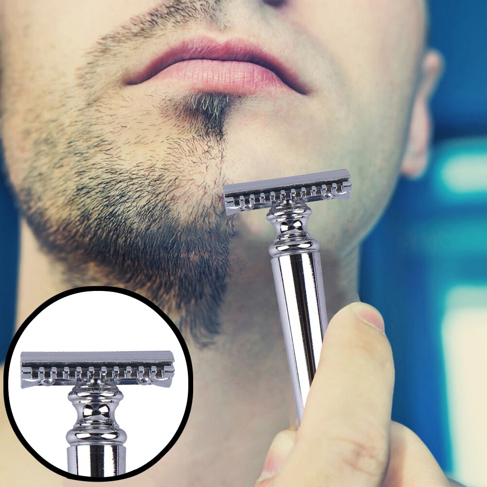 Classic Double Edge Safety Razor with Blades Porta... – Grandado