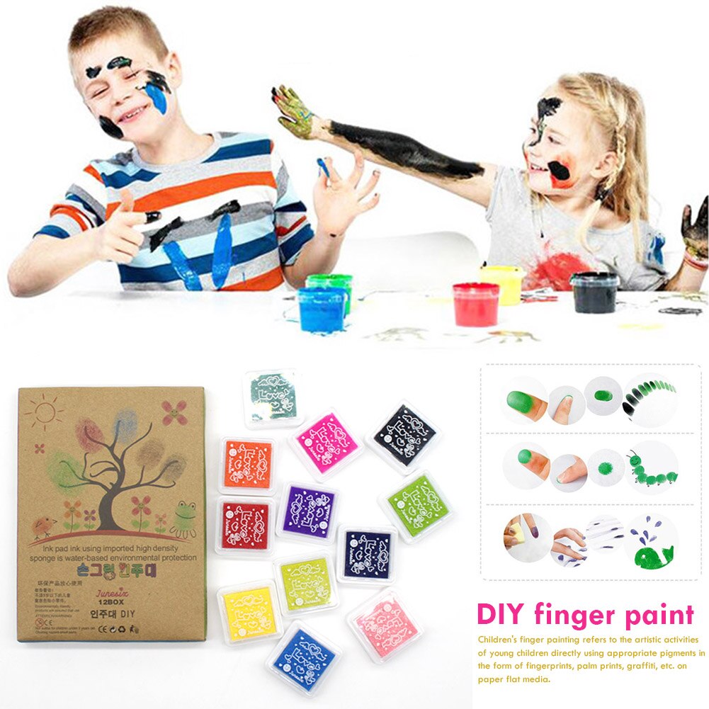 24 Colors Inkpad Clear Stamps DIY Craft Ink Pad Ru... – Grandado