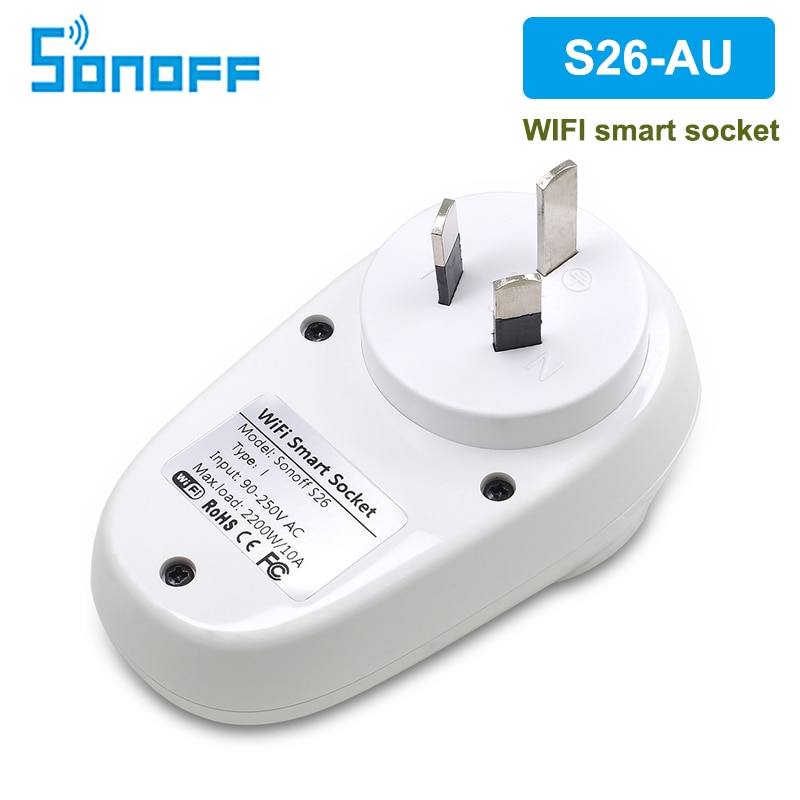 Sonoff S26 Basic WiFi Smart Socket AU/CN/EU/UK/US ... – Grandado