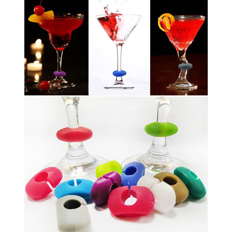 24pcs Silicone Wine Glass Mark Cup Label Sign Wine... – Grandado