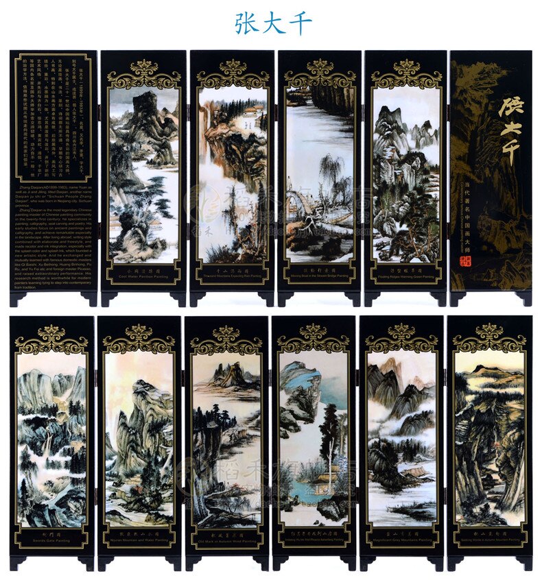 Office Table MINI Folding Screens 6 Joined Panels ... – Grandado