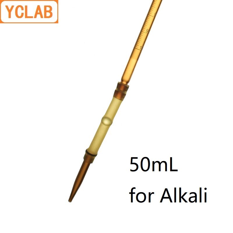 YCLAB 50mL Burette with Rubber Tubing Connection B... – Vicedeal