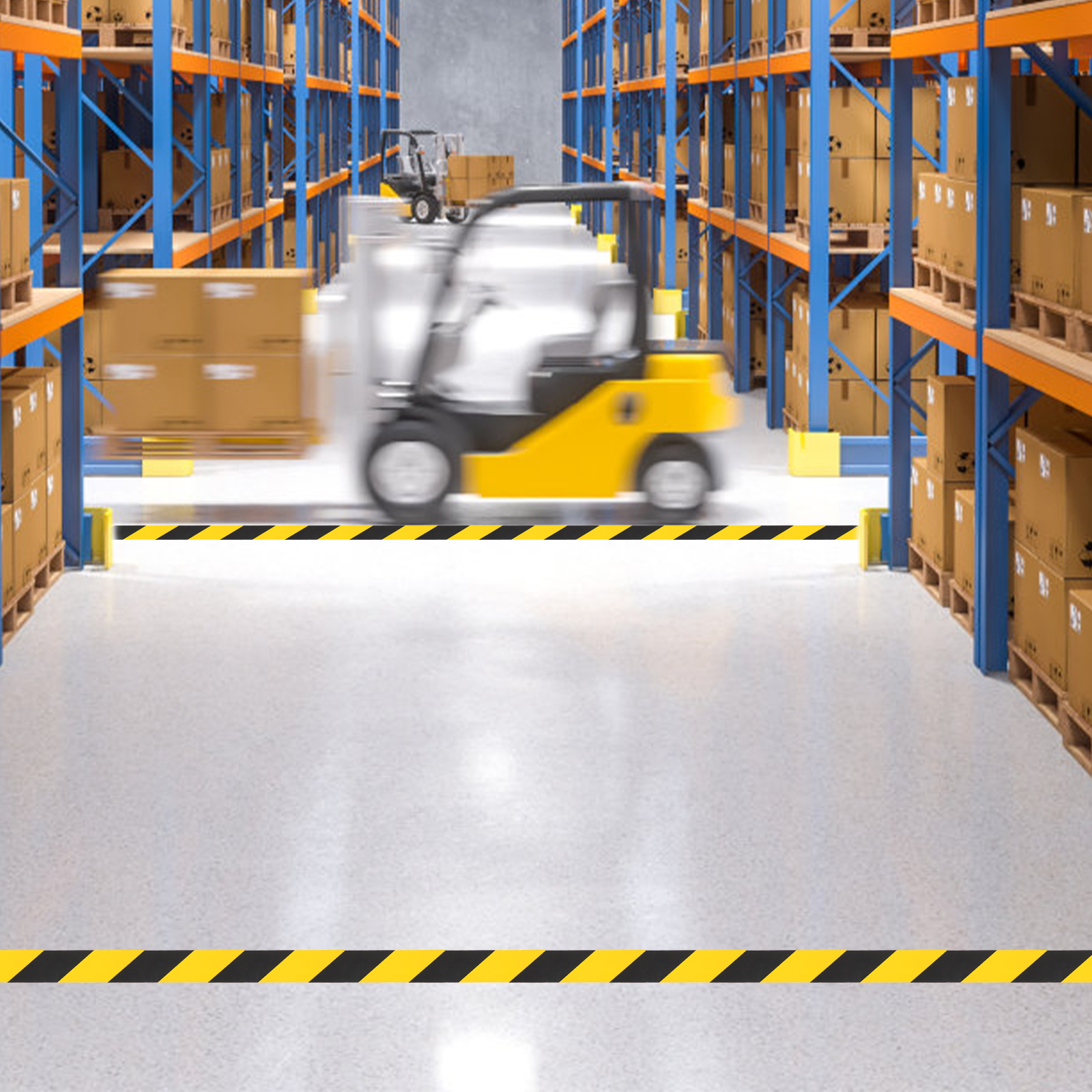 2 Rolls Striped Safety Marking Tapes Floor Safety ... – Grandado