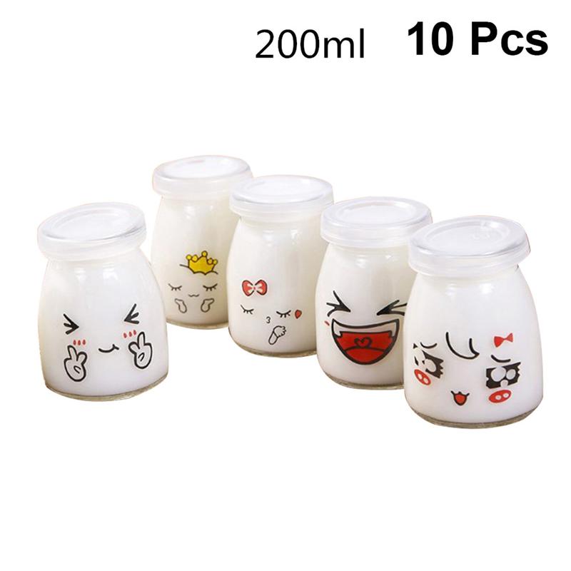 5/10pcs 150/200ml Lovely Pudding Bottle Glass Heat... – Grandado