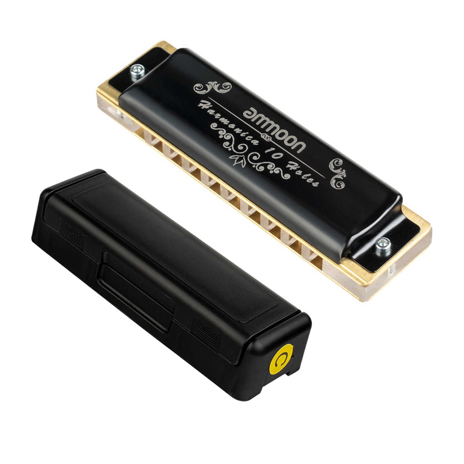 ammoon 10 Holes Blues Harmonica C Key Mouth Organ ... – Grandado