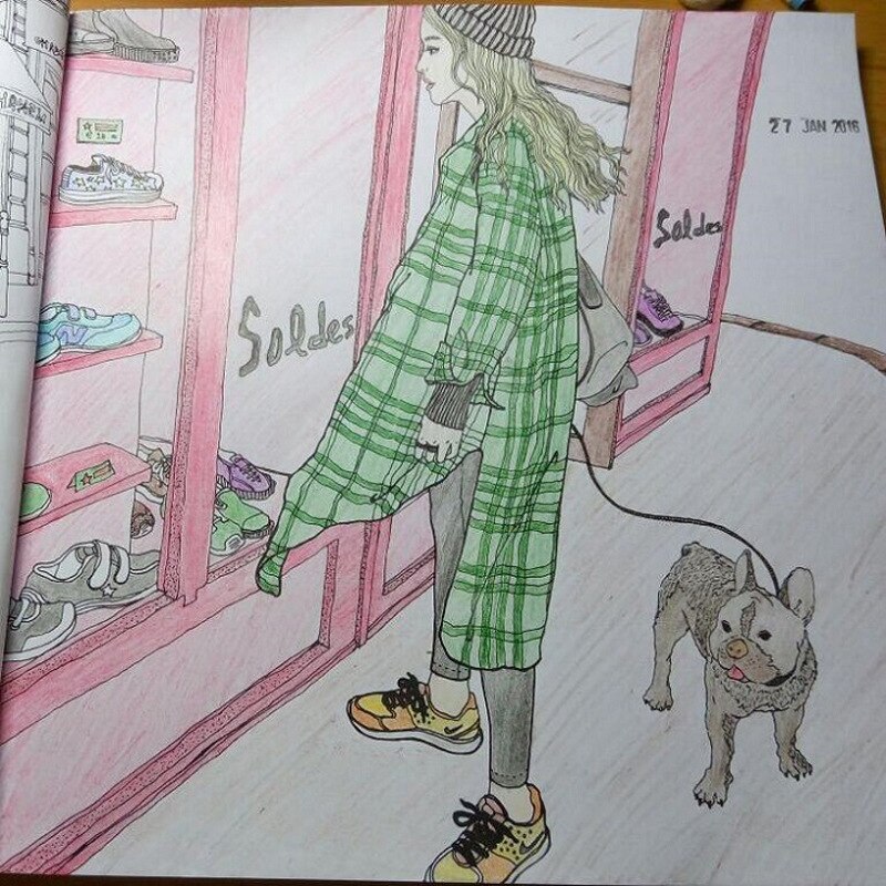 96 pagina's LOOK Kleurboeken Voor Volwassen Kinder... – Vicedeal