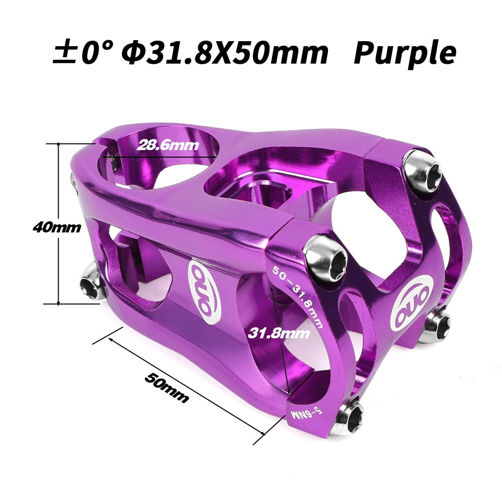 OUO MTB Bicycle Stem CNC Bike Handlebar Stem 0 Deg... – Grandado