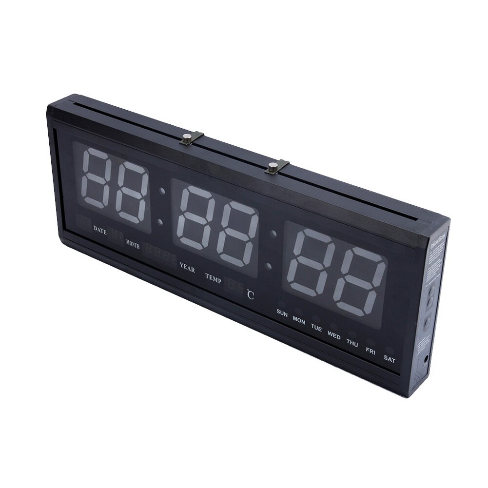 1pcs 12/24 Hour Mode Digital LED Wall Clock Bigs L... – Grandado