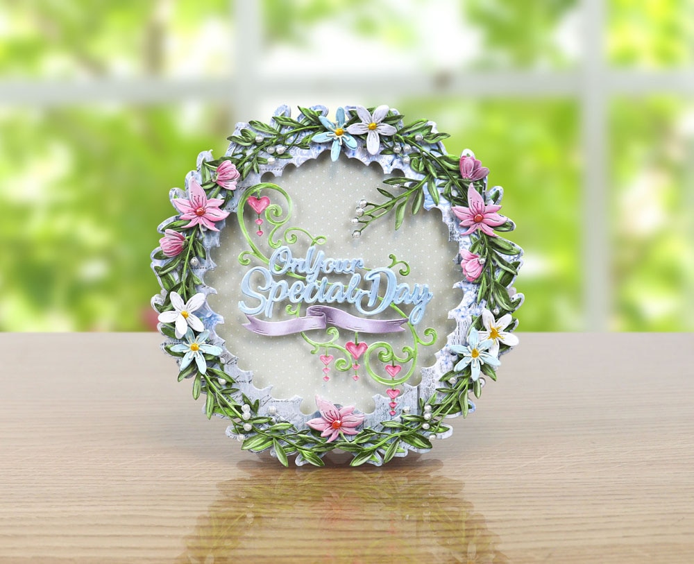 Bloemen Bladeren Krans Metalen Stansmessen Set voo... – Vicedeal